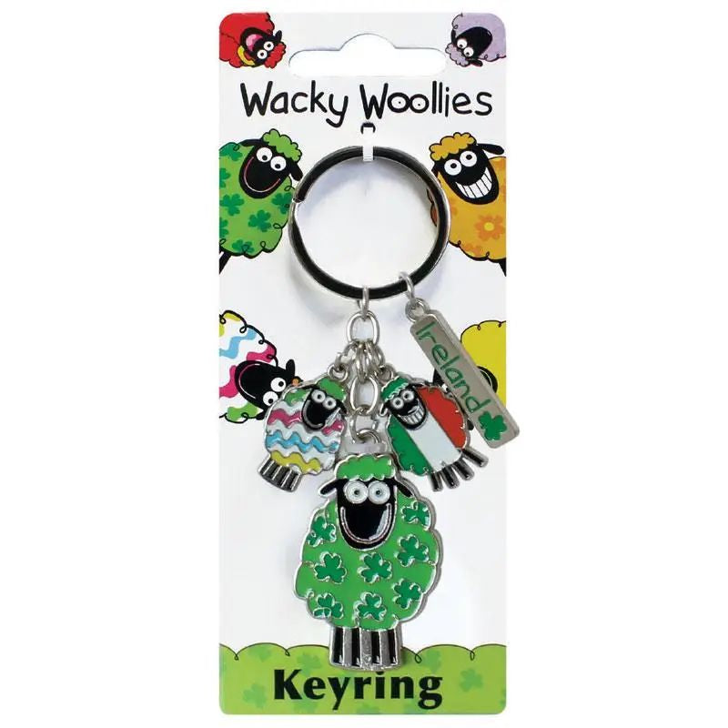 Wacky Woolies Charm Ireland Keyring | US Shipping