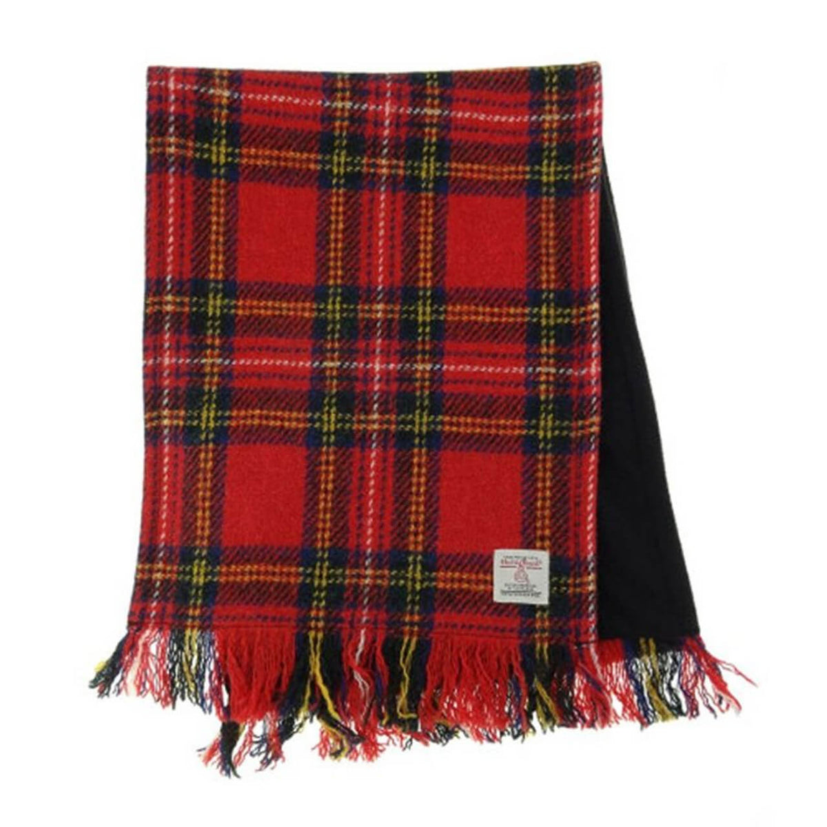 Highland Tartan Harris Tweed Scarf, Red | Fast US Shipping