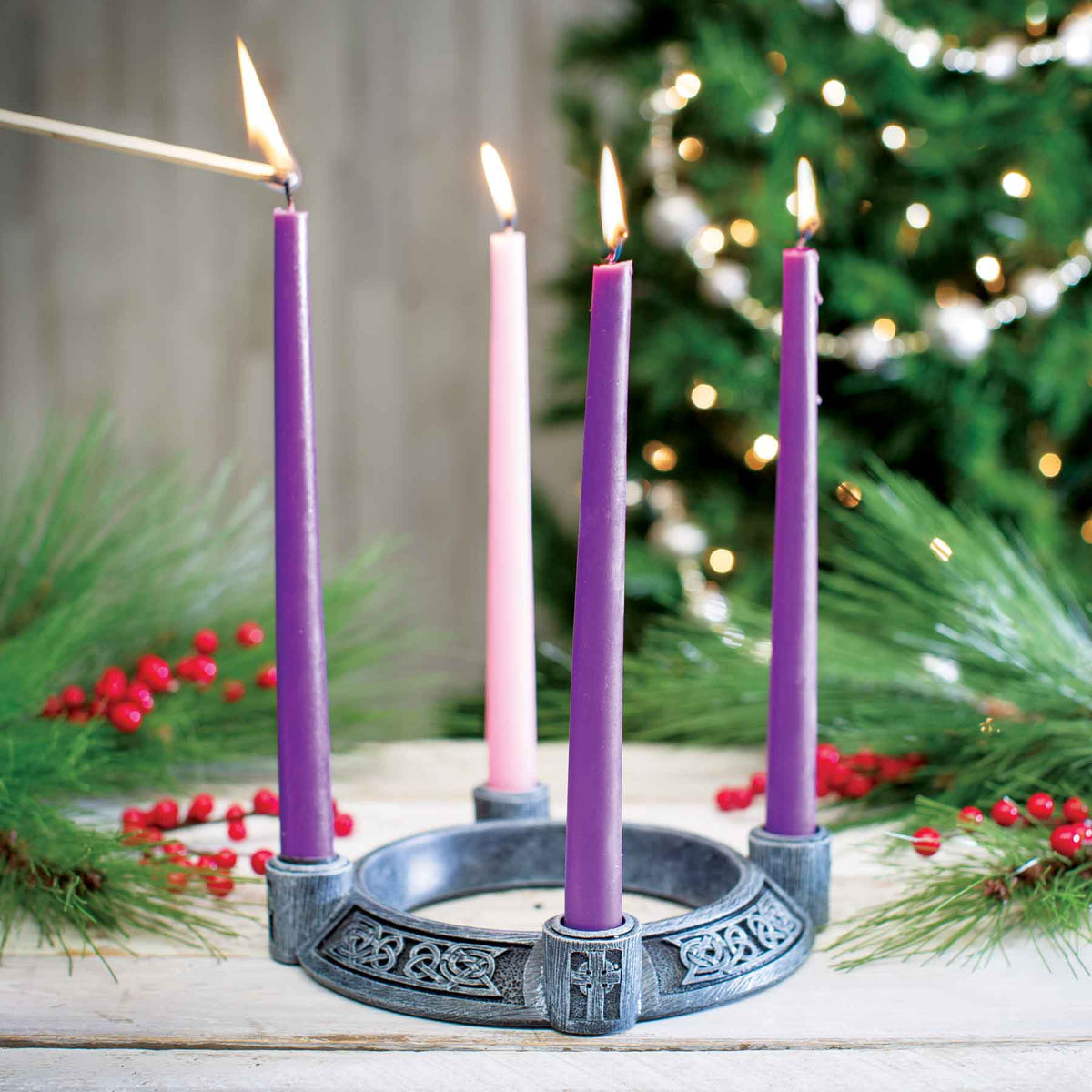Celtic Advent Wreath | Shipping From US