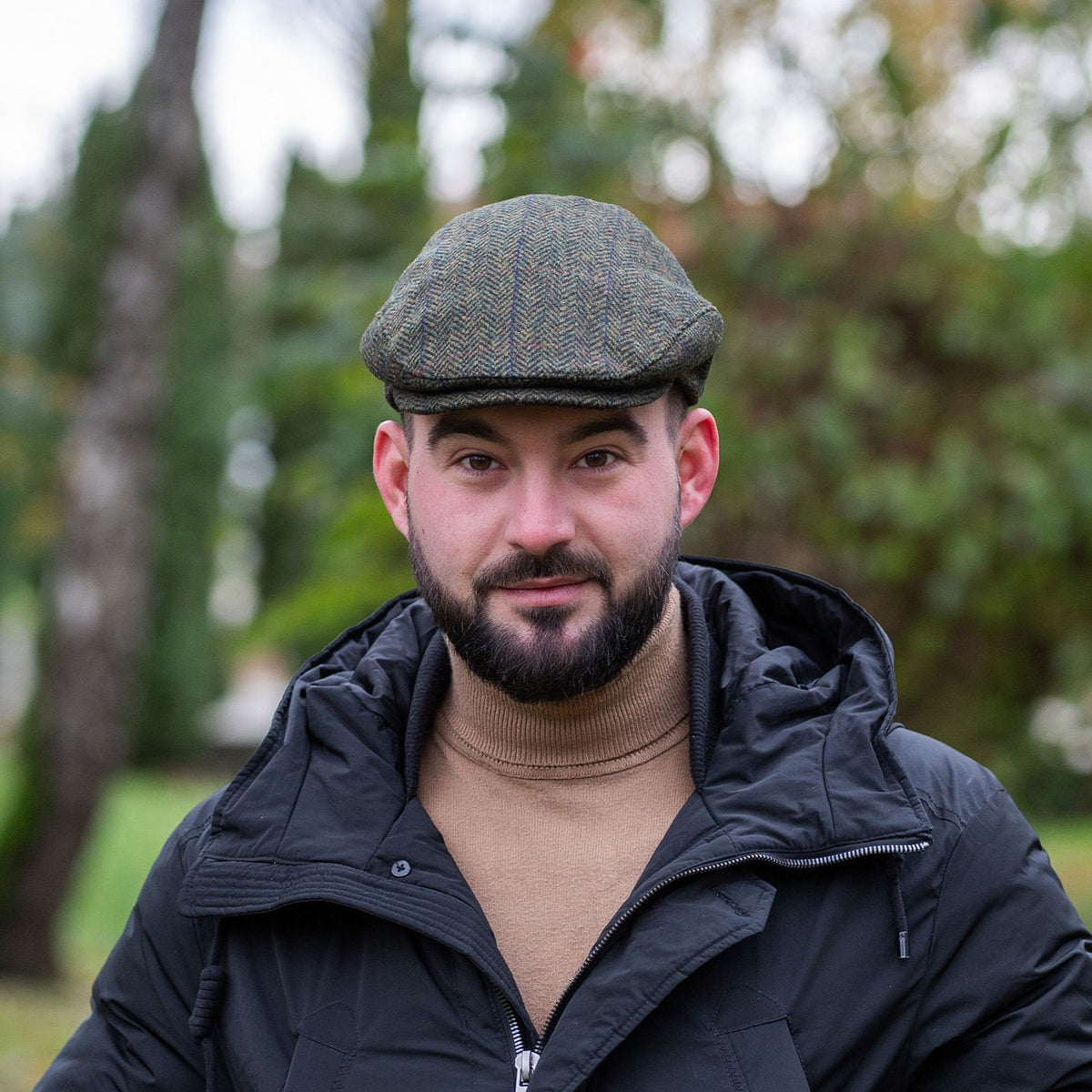 Irish Trinity Flat Cap, Green Tweed | Made in Ireland