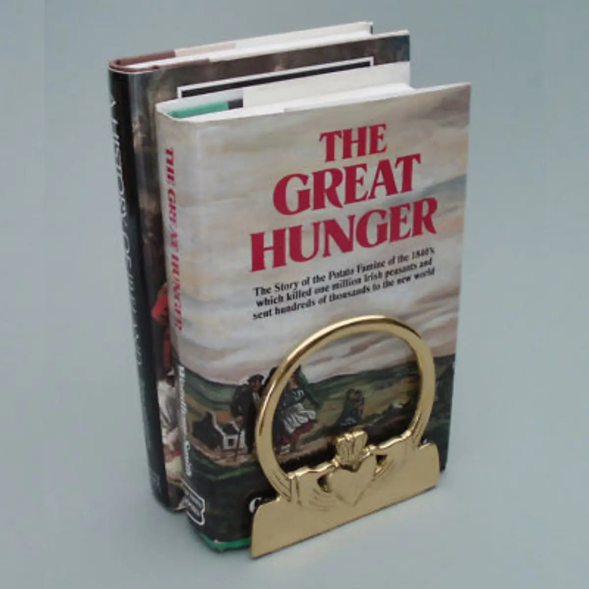 Premium Brass Irish Claddagh Bookend | Fast US Shipping