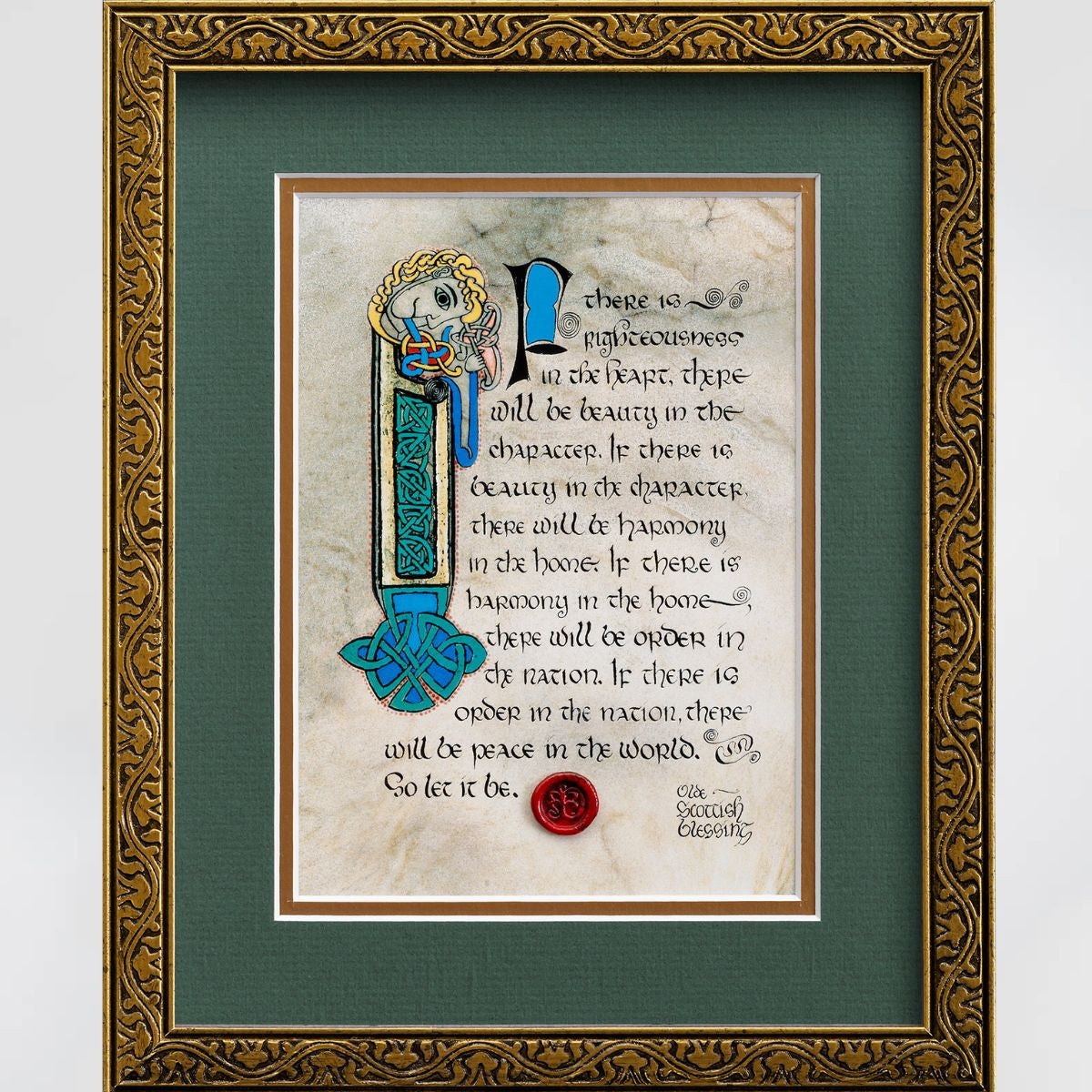 Traditional Scottish Blessing Wall Art | Fast US Shipping