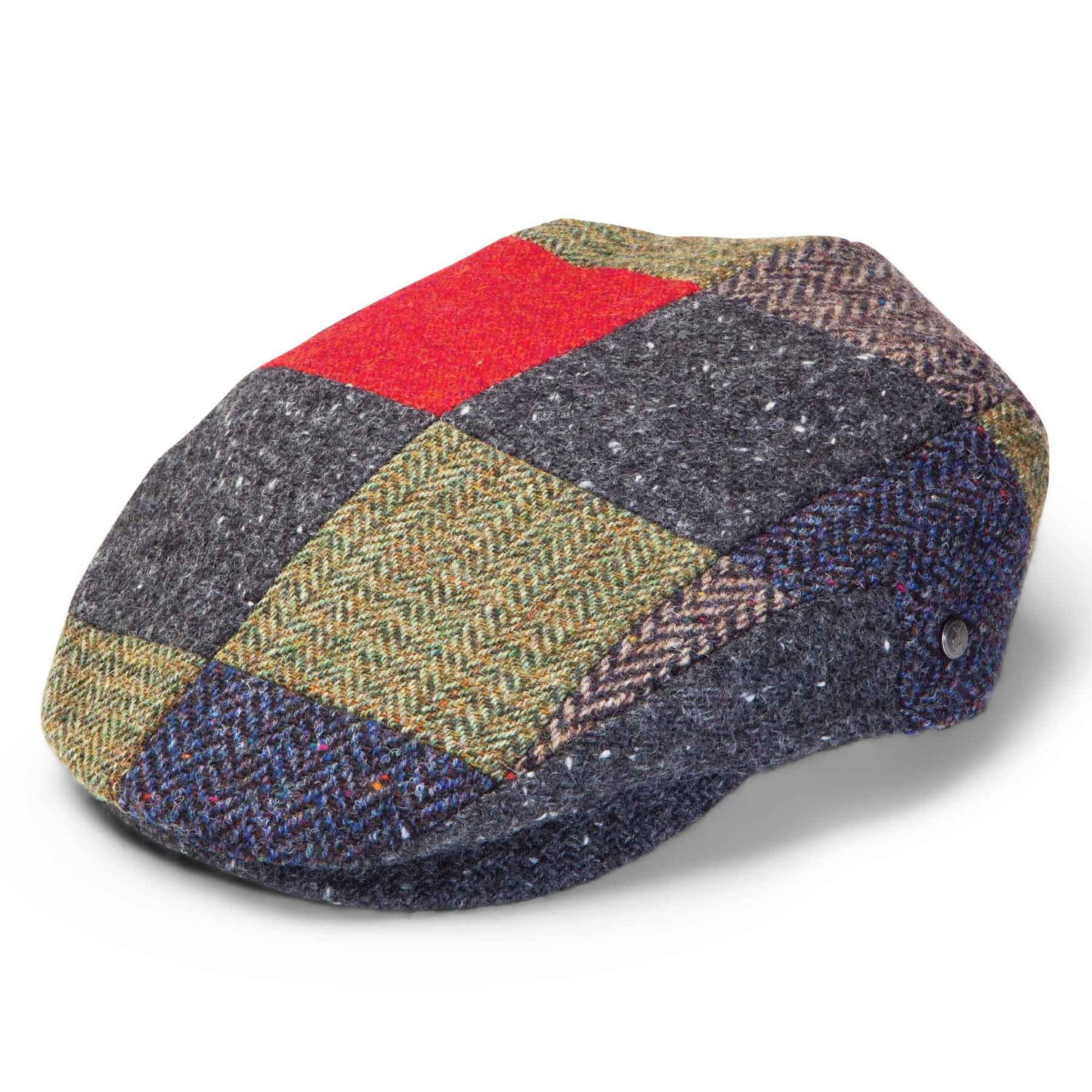 Patchwork Irish Wool Flat Cap - Creative Irish Gifts