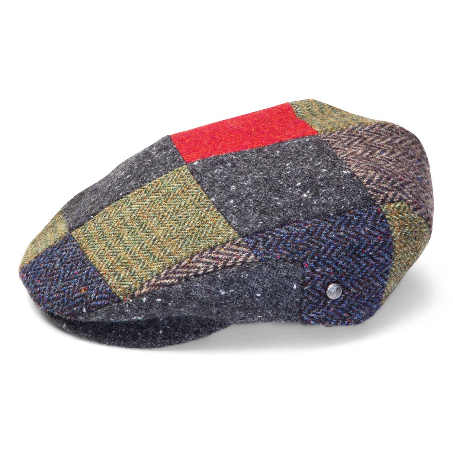 Patchwork Irish Wool Flat Cap - Creative Irish Gifts